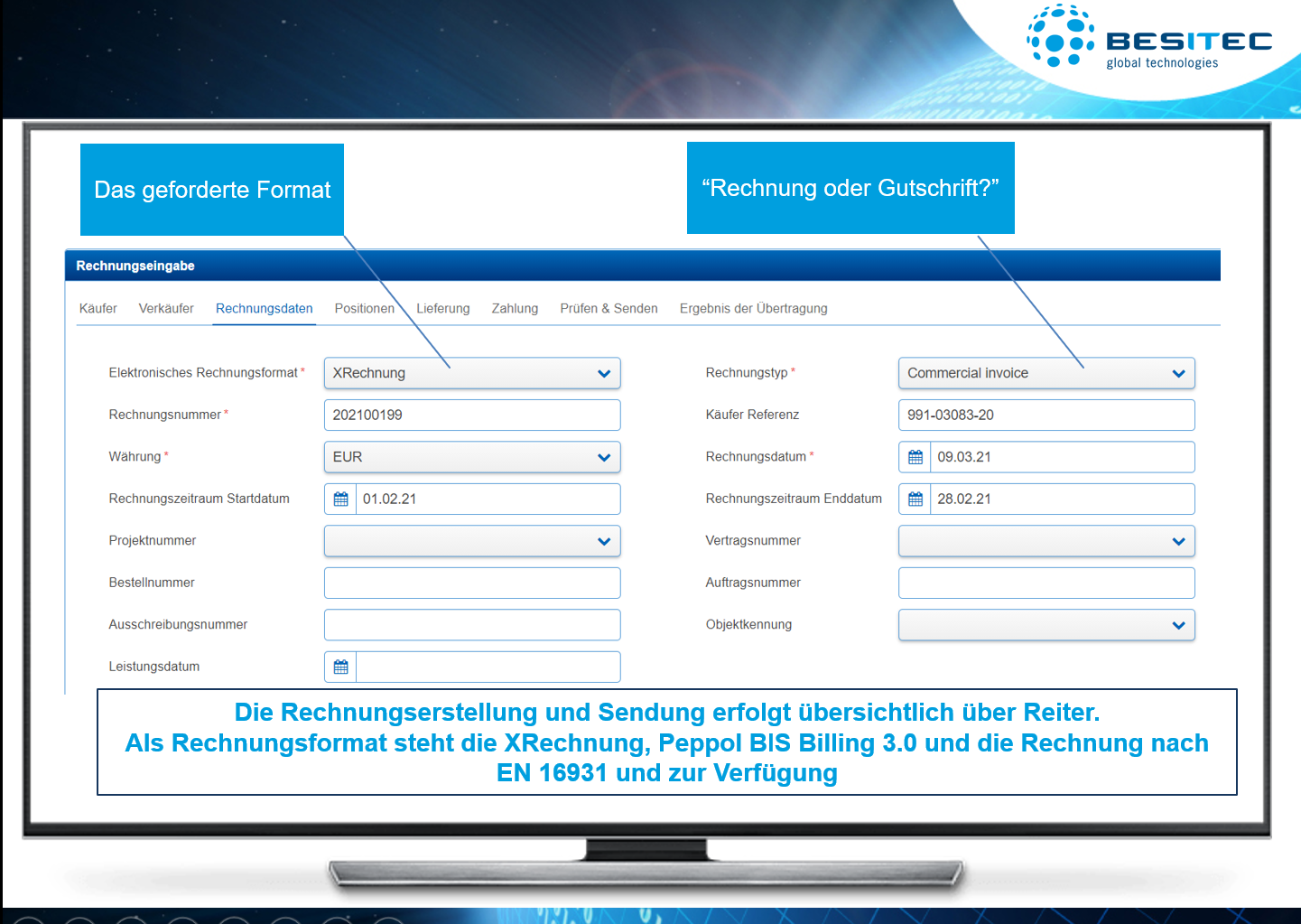 WEB.INVOICE Step-by-Step Guide - Besitec