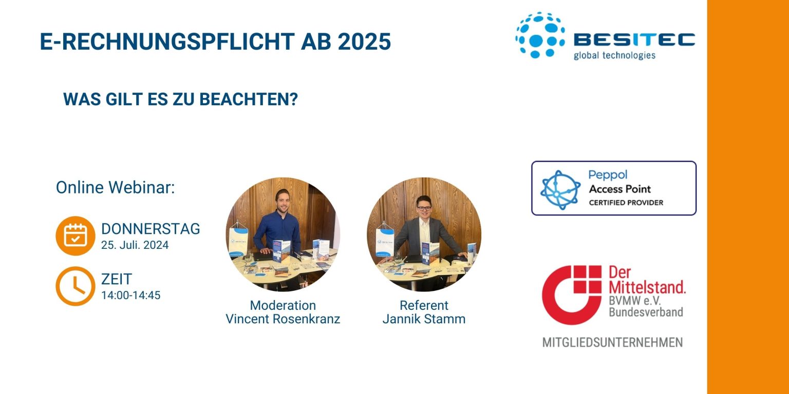 Webinar: E-Rechnungspflicht Ab 2025